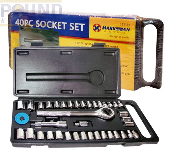 Wholesale 40pc Socket Set | Pound Wholesale