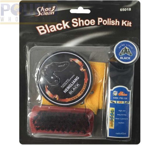 Wholesale Black Shoe Polish Set | Pound Wholesale
