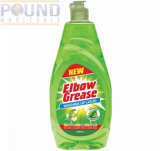 Wholesale Elbow Grease Washing Up Liquid Apple 740ml | Pound Wholesale