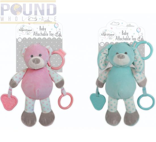 Wholesale Hugs & Kisses Plush Attachable Toy Two Assorted Designs ...
