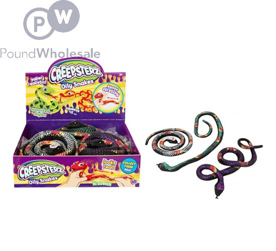 Wholesale Creepsterz Oily Snakes Squish Toys Cdu Assorted | Pound Wholesale