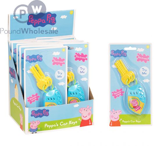 Wholesale Peppa Pig Peppa's Electronic Car Keys Cdu | Pound Wholesale
