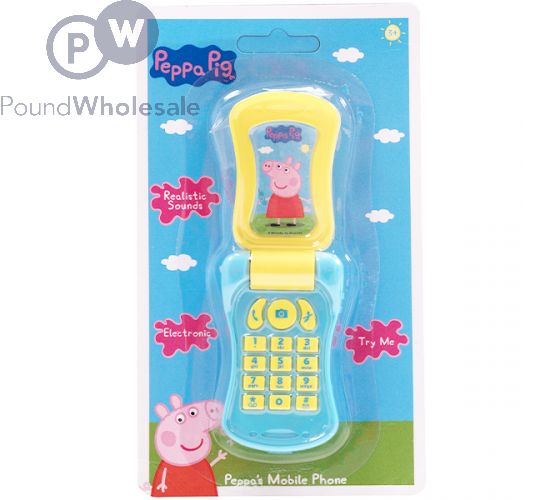 Wholesale Peppa Pig Peppa's Electronic Flip Mobile Phone | Pound Wholesale