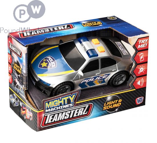 Wholesale Teamsterz Light & Sound Mighty Machine Police Car | Pound ...