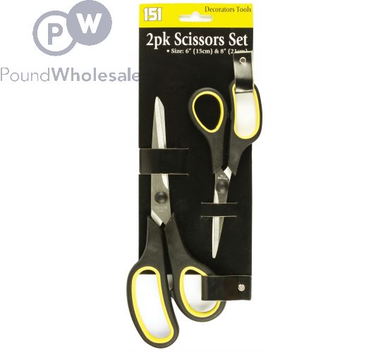 Wholesale 151 Decorators Tools Scissors Set 2 Pack | Pound Wholesale