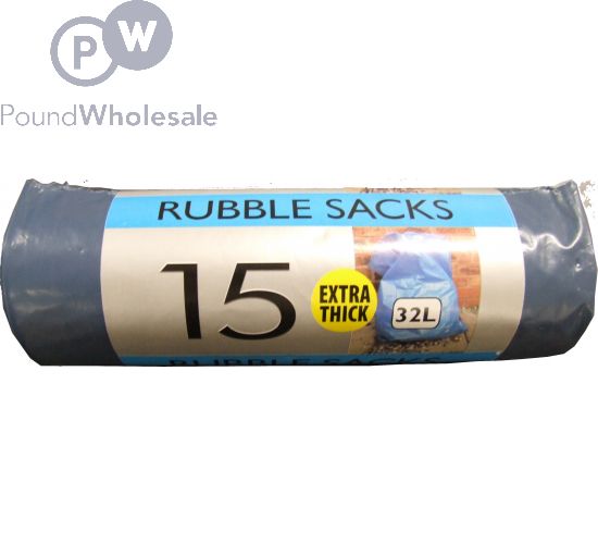 Wholesale Tidyz 15 Industrial Extra Thick Rubble Sack 32l | Pound Wholesale