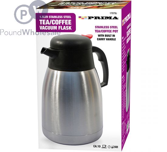 Wholesale Prima Stainless Steel Tea & Coffee Vacuum Flask 1.5l | Pound ...