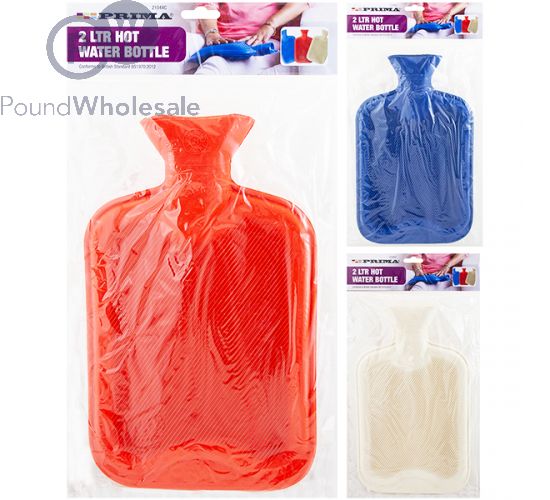 Wholesale Prima Hot Water Bottle 2l Assorted Colours | Pound Wholesale