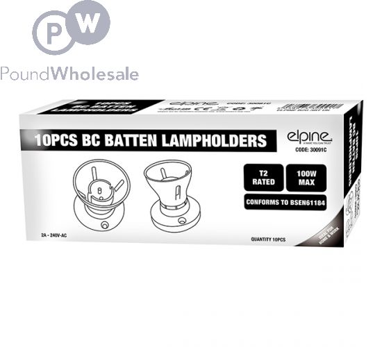 Wholesale Elpine 1a-240v 100w Bc Batten Lampholders | Pound Wholesale