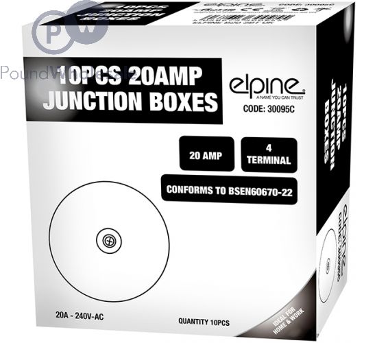 Wholesale Elpine 20amp 240v-ac Heavy Duty Junction Boxes | Pound Wholesale