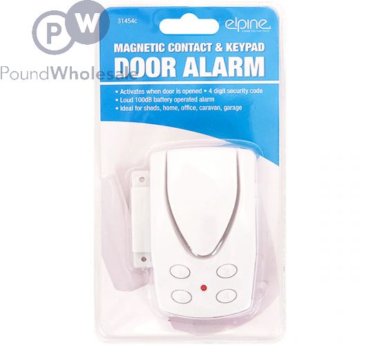 Wholesale Elpine 100db Magnetic Contact & Keypad Door Alarm | Pound Wholesale