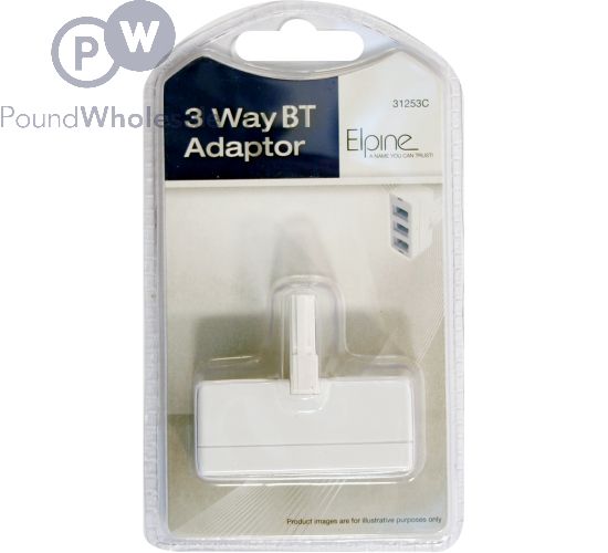 Wholesale Elpine 3 Way Bt Telephone Adapter | Pound Wholesale