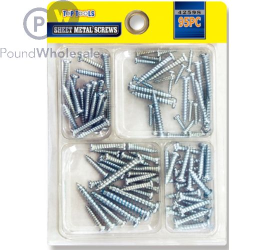 Wholesale 95pc Sheet Metal Screw Assortment | Pound Wholesale