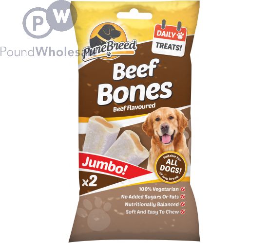 Wholesale Pure Breed Beef Bones Jumbo 2 Pack | Pound Wholesale