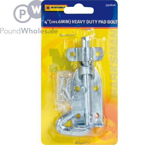 4" Heavy Duty Pad Bolt Skin On Card
