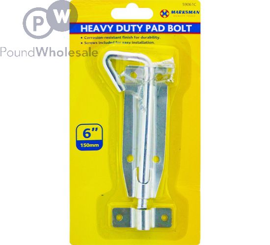 Wholesale Marksman 6" Heavy Duty Pad Bolt | Pound Wholesale