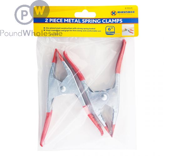 Wholesale Marksman Metal Spring Clamps Set 6" 2pc | Pound Wholesale