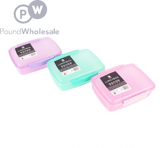 Wholesale Stay Fresh Klic Lunch Box Assorted Colours | Pound Wholesale