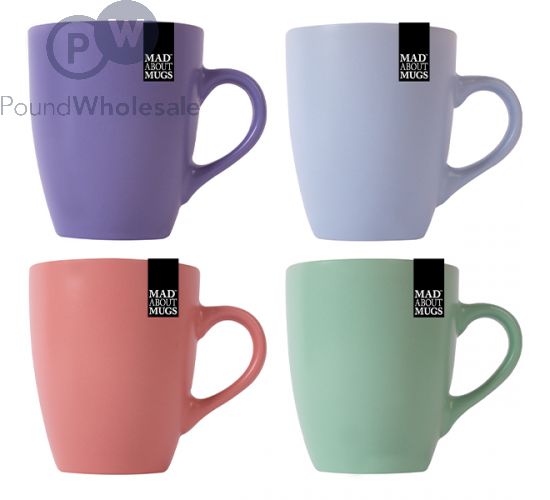 Wholesale Mad About Mugs Matt Coupe Stoneware Mug 11oz Assorted Colours ...