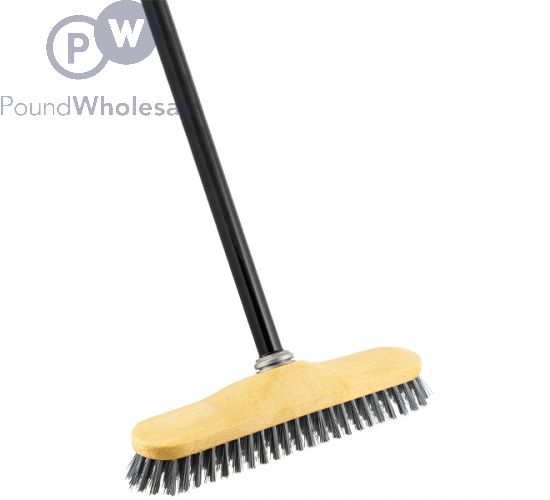 Wholesale Bettina Foamed Push Scrub Broom With Black Handle 110cm ...
