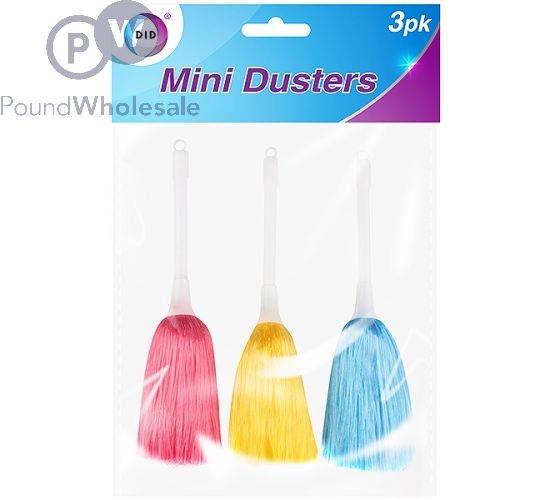 Wholesale Did Mini Dusters Assorted Colours 3 Pack | Pound Wholesale