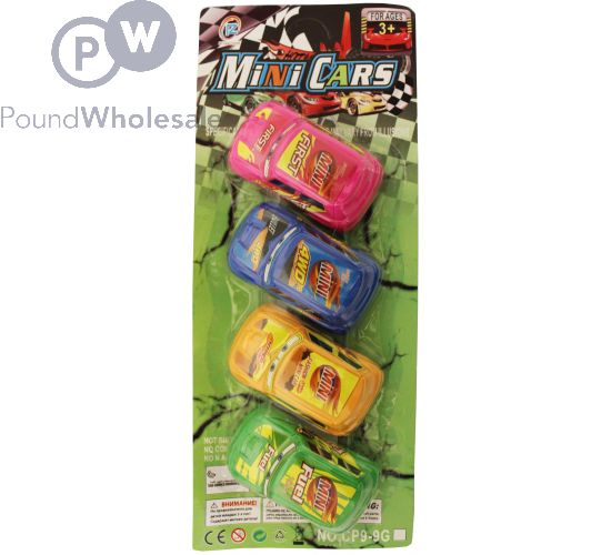 Wholesale Mini Cars 4 Pack | Pound Wholesale