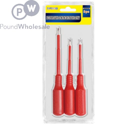 Wholesale 3pc Insulated Screwdriver Set | Pound Wholesale