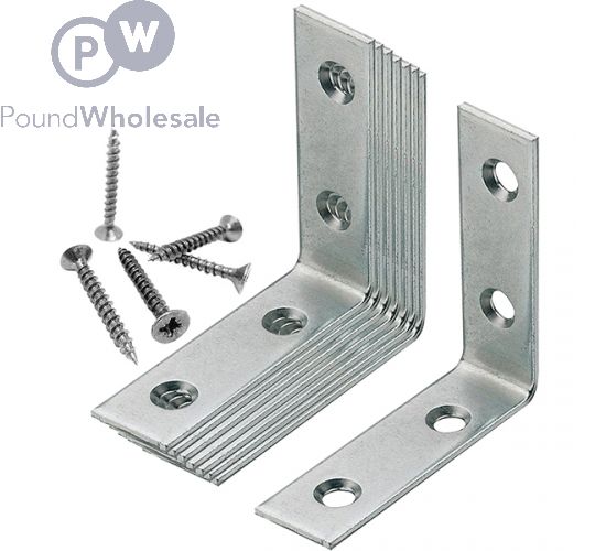 Wholesale Dekton Right Angle Brackets 60mm X 60mm X 16mm 8 Pack | Pound ...