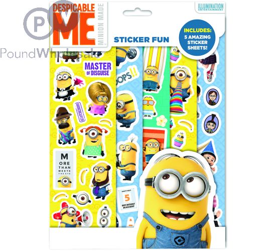 Wholesale Despicable Me Sticker Fun Includes 5 Amazing Sticker Sheets ...