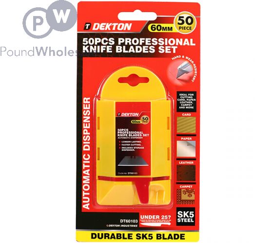 Wholesale Dekton Professional 60mm Knife Blades & Automatic Dispenser ...