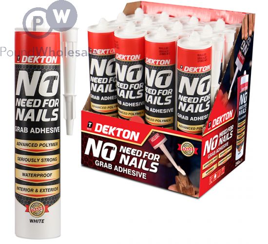 Wholesale Dekton No Need For Nails Advanced Polymer White Grab Adhesive ...
