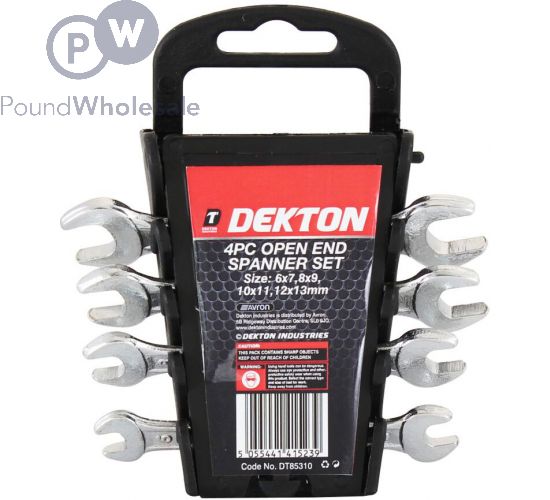 Wholesale Dekton 4 Pcs Doe Spanner Set 6x7,8x9,10x11,12x13 Mm | Pound ...