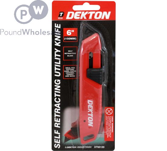 Wholesale Dekton Self-retracting 6" (150mm) Knife | Pound Wholesale