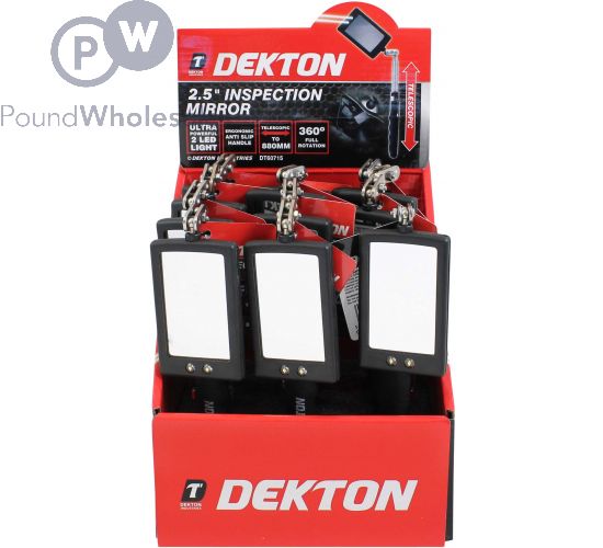 Wholesale Dekton 2.5" Inspection Mirror Cdu | Pound Wholesale