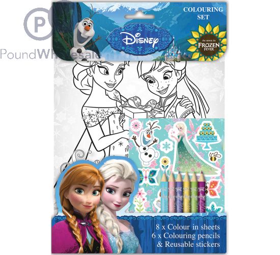 Wholesale Frozen Fever Colouring Set | Pound Wholesale