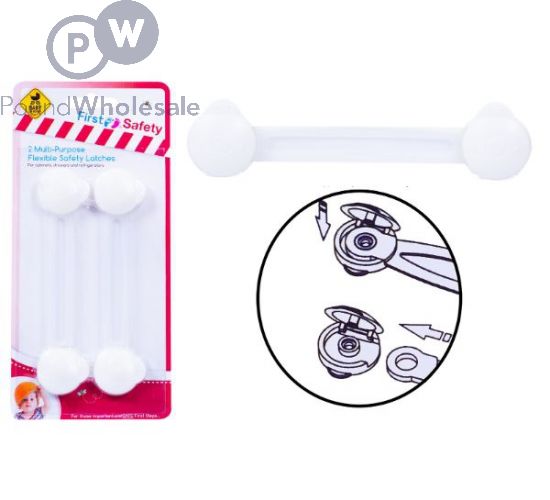 Wholesale First Safety Multi-purpose Flexible Safety Latches 2 Pack ...