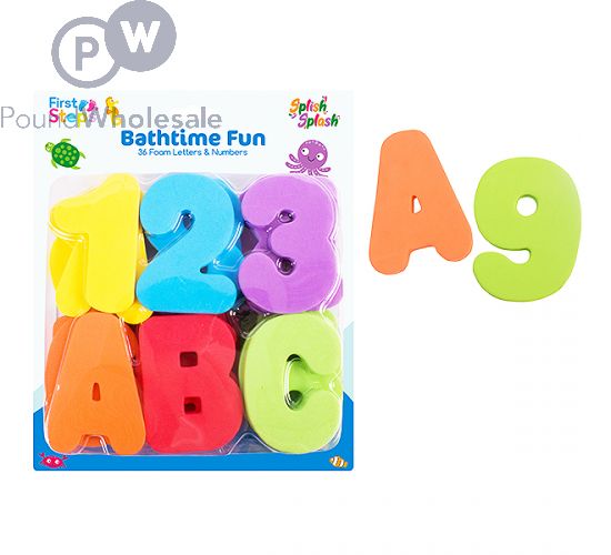Wholesale First Steps Bathtime Foam Letters & Numbers 36 Pack | Pound ...