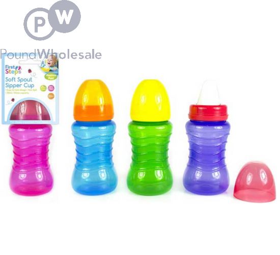 Wholesale Gripper Cup Non Spill Sil-spout 4 Colours | Pound Wholesale