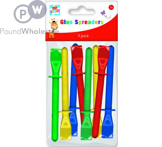 Wholesale Kids Create Glue Spreaders 8 Pack | Pound Wholesale