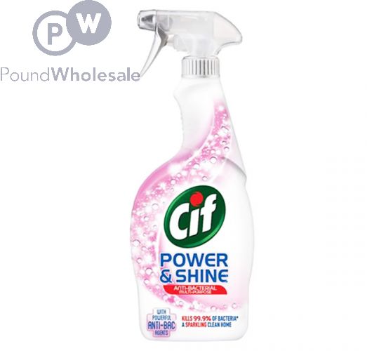 Wholesale Cif Power & Shine Bleach Anti-bacterial Cleaning Spray 700ml ...