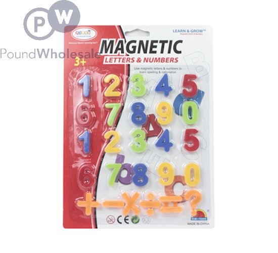 Wholesale Magnetic Numbers & Sums On Card 26pcs | Pound Wholesale