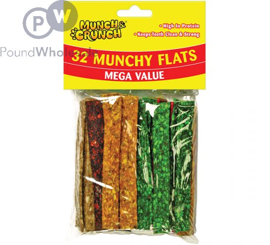 Wholesale Munch & Crunch Assorted Munchy Flats Dog Treats 32pc | Pound ...