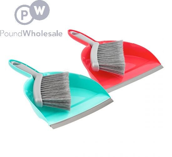 Wholesale Trendy Mini Dustpan & Brush Set Assorted Colours | Pound ...