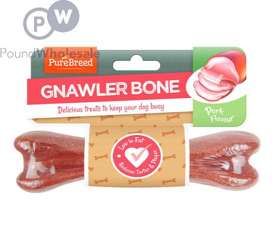 Wholesale Pure Breed Pork Flavour Gnawler Dog Bone | Pound Wholesale