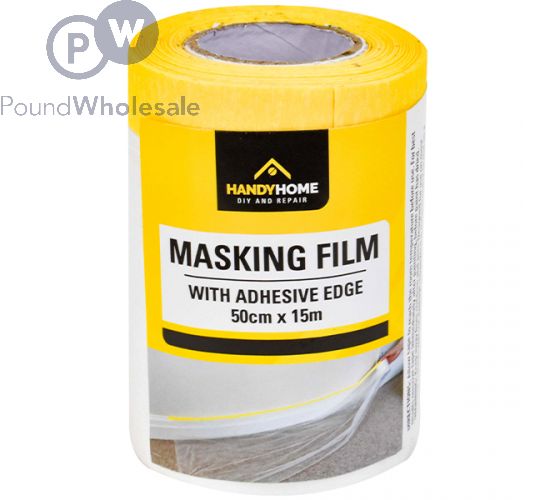 Wholesale Handy Homes Adhesive Edge Masking Film 50cm X 15m | Pound ...