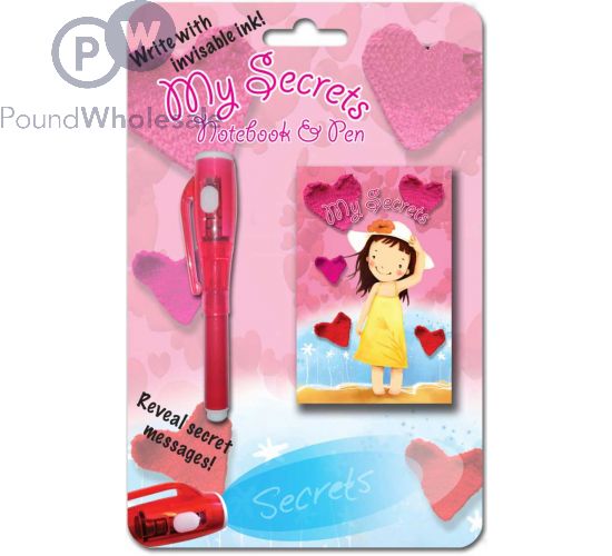 Wholesale My Secrets Notebook & Pen Set | Pound Wholesale