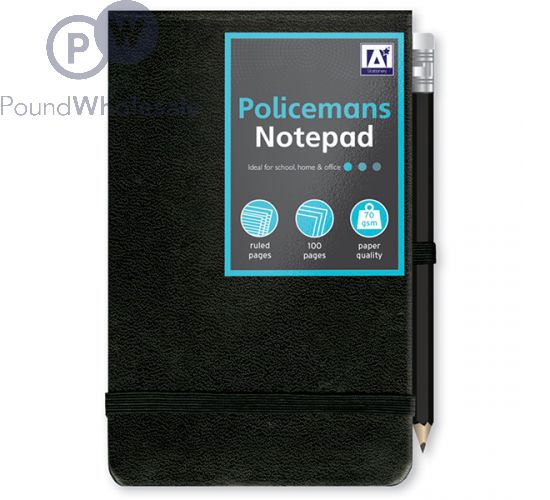 Wholesale Policeman's Notepad 70gsm 50 Sheets | Pound Wholesale