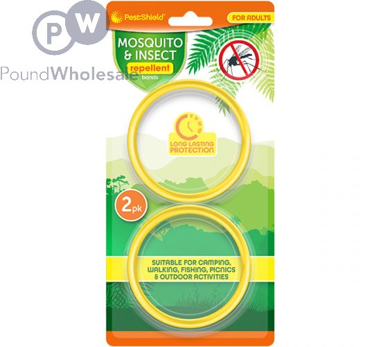 Wholesale Pestshield Mosquito & Insect Repellent Bands 2 Pack | Pound Wholesale