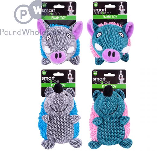 Wholesale Smart Choices Squeaky Plush Animal Dog Toy Assorted | Pound ...