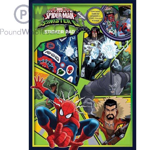 Wholesale Spiderman Sinister 6 Sticker Pad | Pound Wholesale